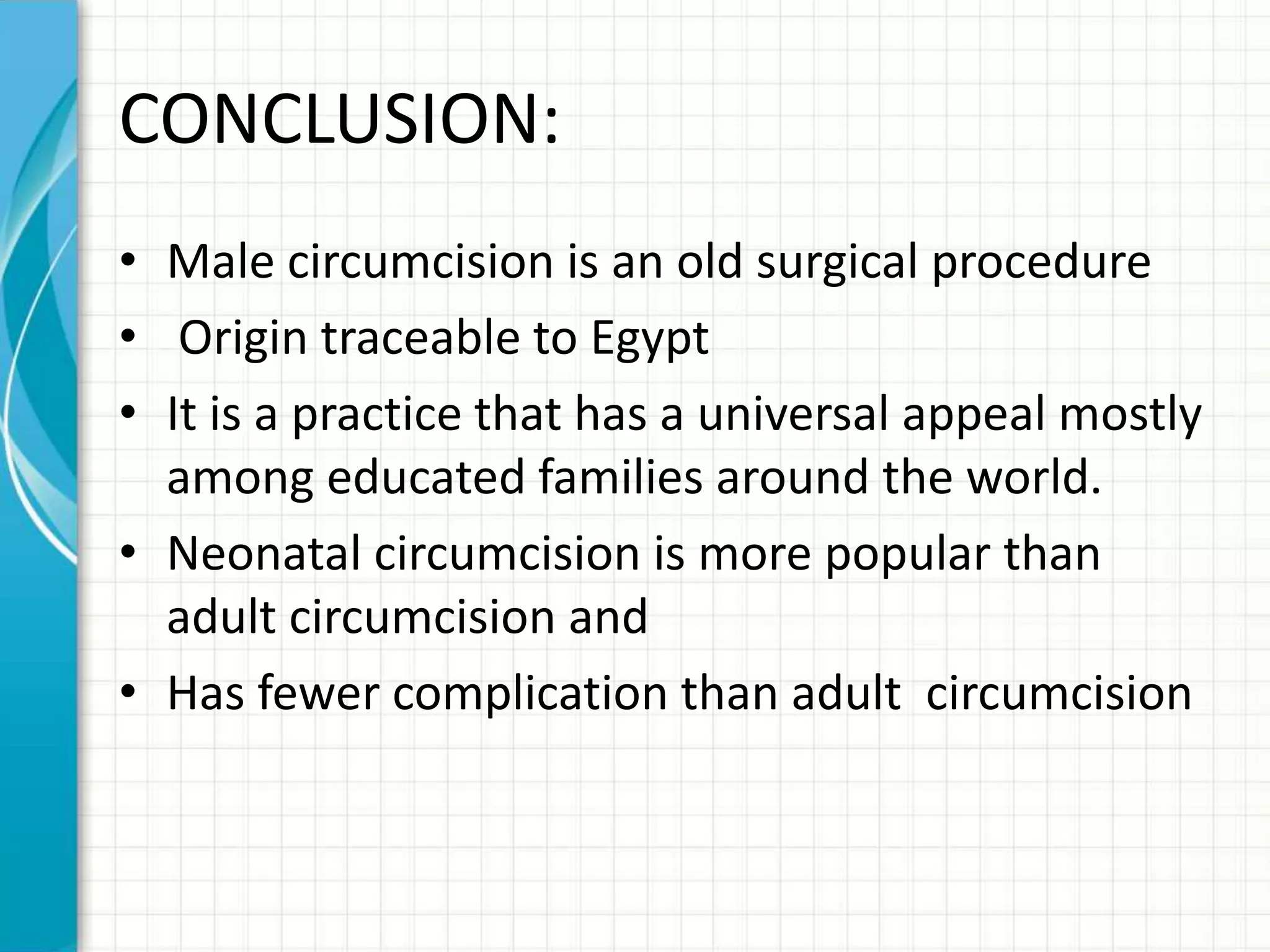 PAUL'S CIRCUMCISION | PPTX | Sexual Health | Diseases and Conditions
