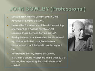 bowlbys theory of attachment | PPTX