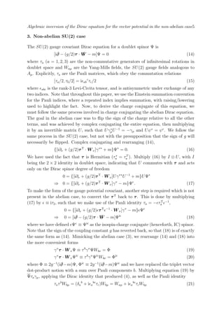 SU2_covariant_Dirac_eqn_invert | PDF | Physics | Science