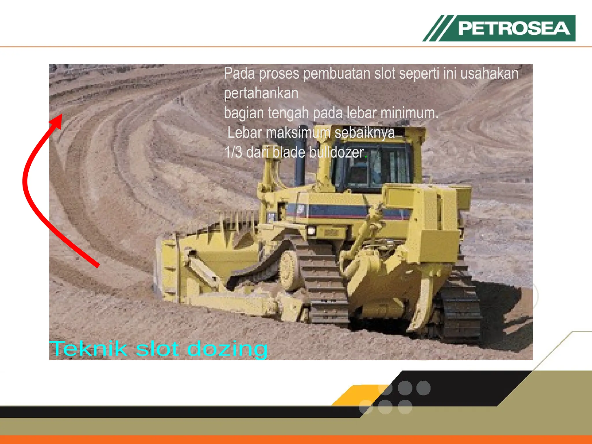 Materi persentasi pengeoperasian dozer caterpilar 8R | PPTX