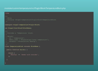 Drupal 8 Sample Module | PPT