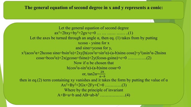 Equation of second degree | PPTX | Physics | Science