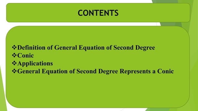 Equation of second degree | PPTX | Physics | Science