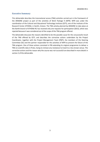 ARIADNE: Quantity of access offered (4) | PDF | Technology & Computing