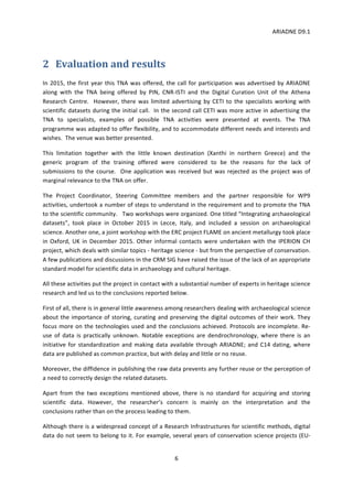 ARIADNE: Quantity of access offered (4) | PDF | Technology & Computing