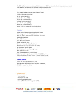 D900 canscan obd2 live pcm data code reader scanner | PDF | Auto Type ...