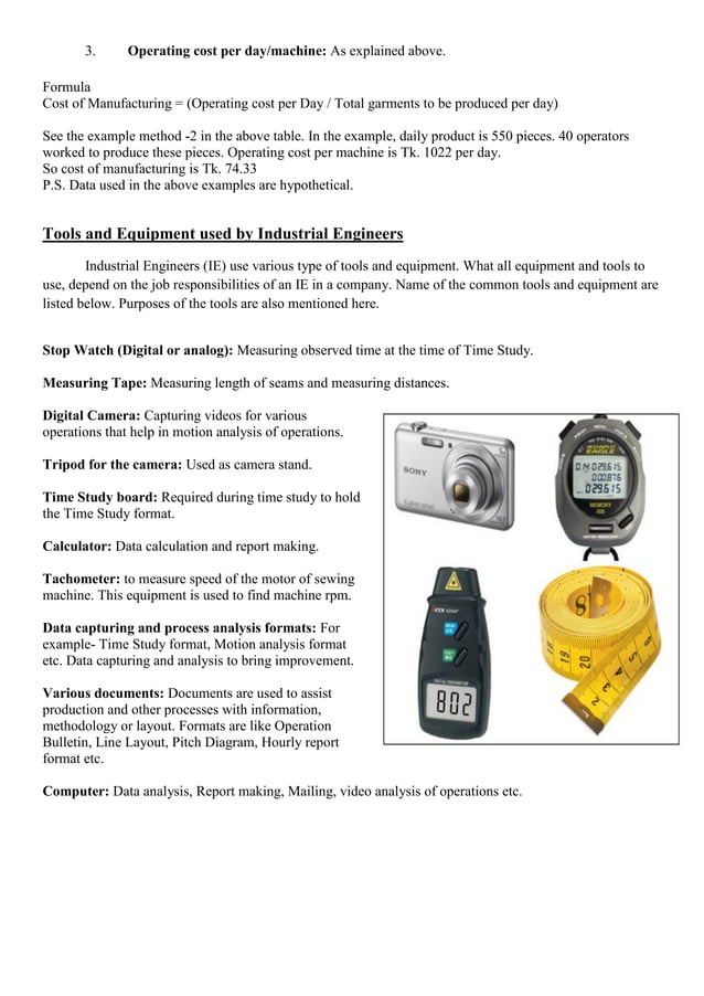 IE working procedure | PDF | Mechanical and Industrial Engineering ...