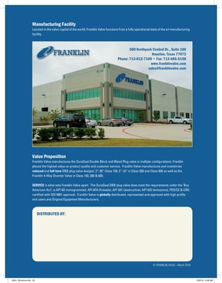 Franklin Valve DuraSeal-2016 | PDF