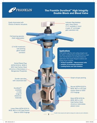 Franklin Valve DuraSeal-2016 | PDF