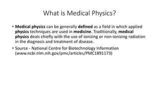 Medical Physics Club Presentation Sept 2015 | PPTX