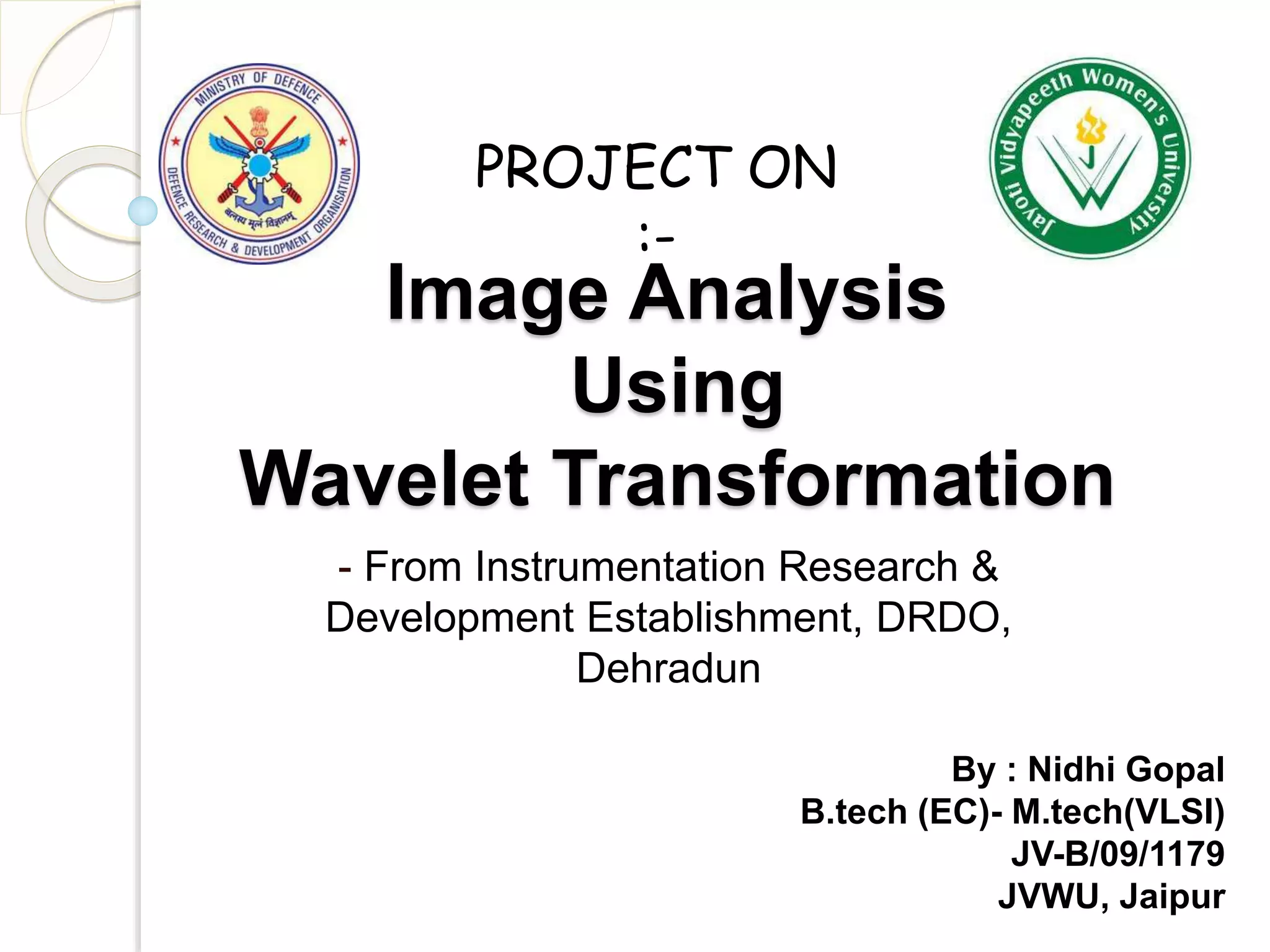 PPT Image Analysis(IRDE, DRDO) | PPTX | Photo Editing Software ...
