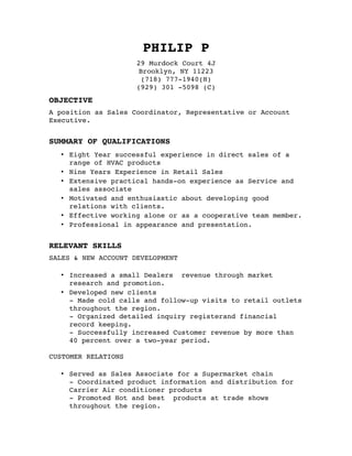 Resume Philip | ODT