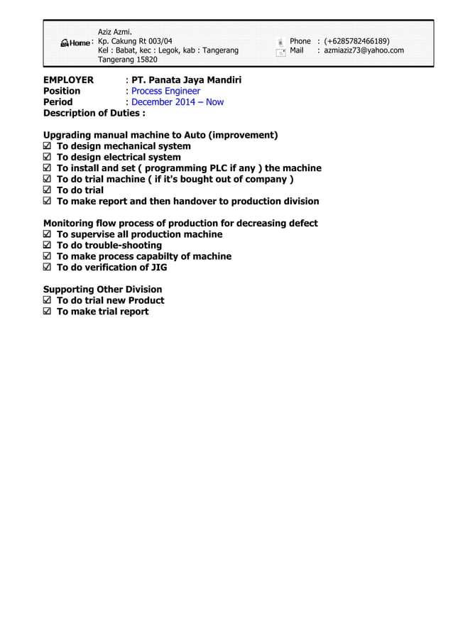 CV of Aziz Azmi | PDF