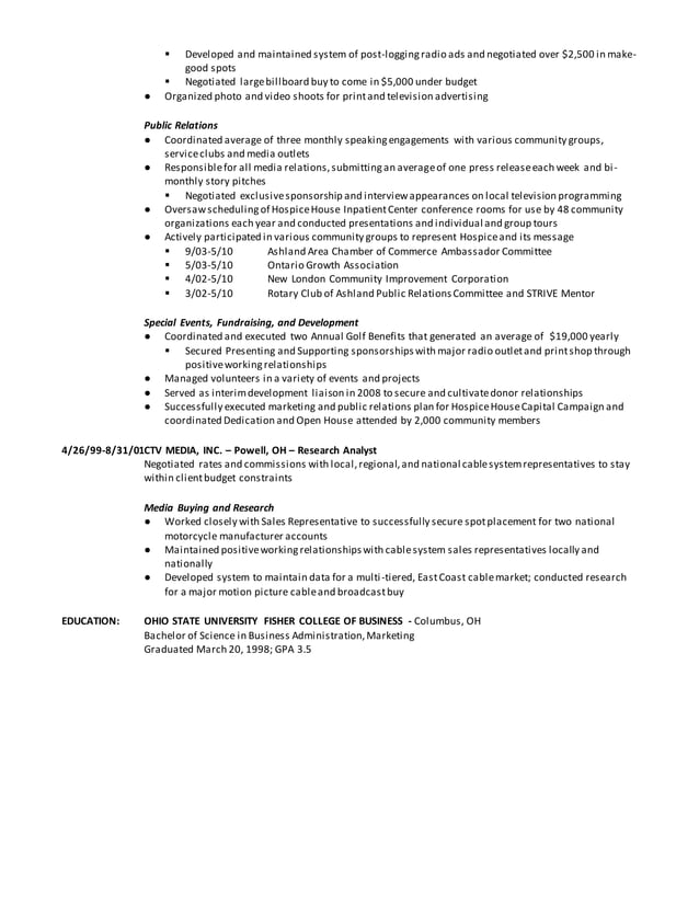 Resume 2016 | PDF