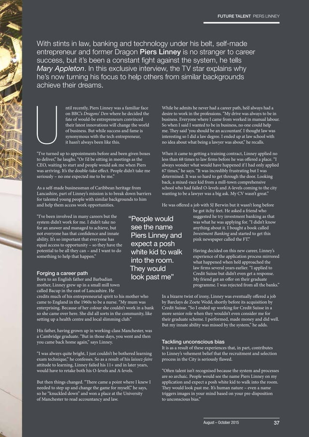 Future Talent – Piers Linney, Outsourcery and workinsight.org