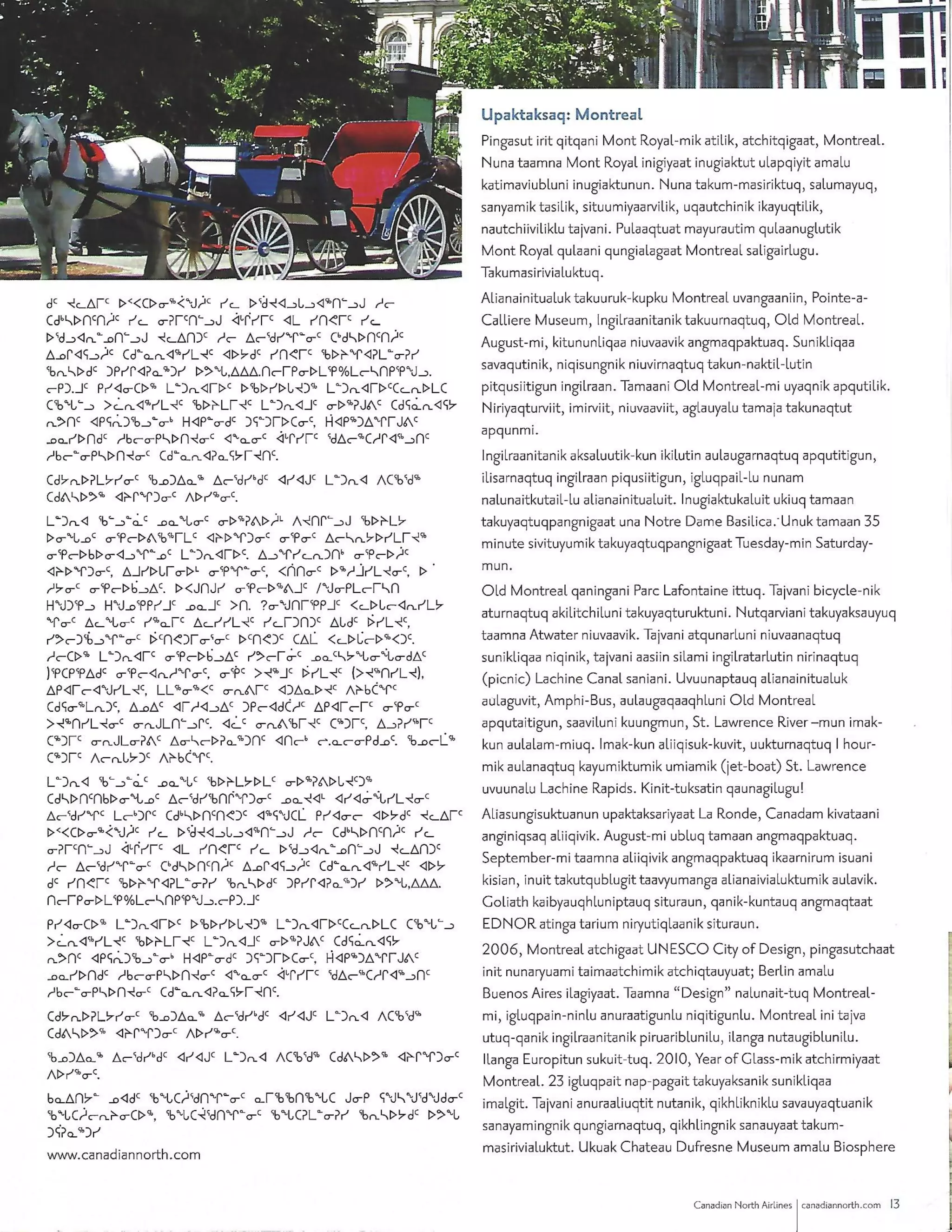 Montreal in Northern Flyer | PDF