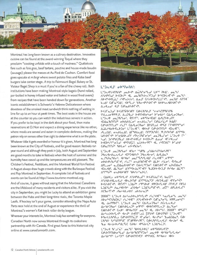 Montreal in Northern Flyer | PDF