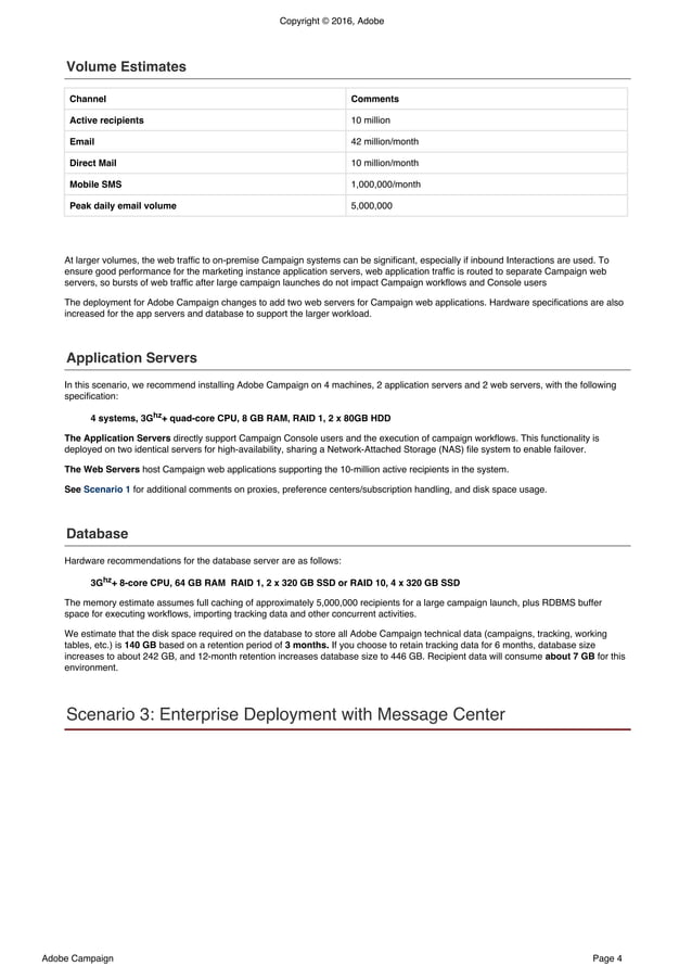 AdobeCampaign_HardwareSizingGuide | PDF