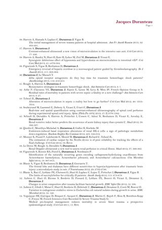 CV Jacques Duranteau | PDF