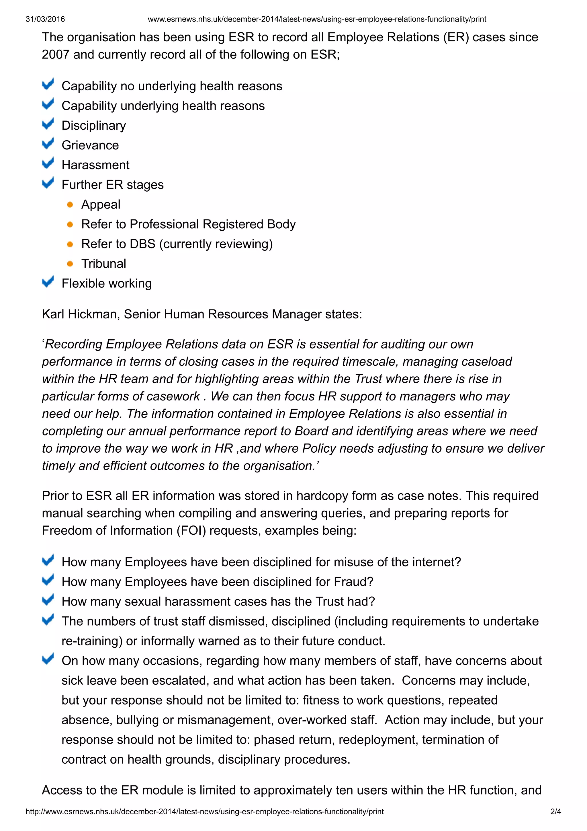 Employee Relations Case Study | PDF