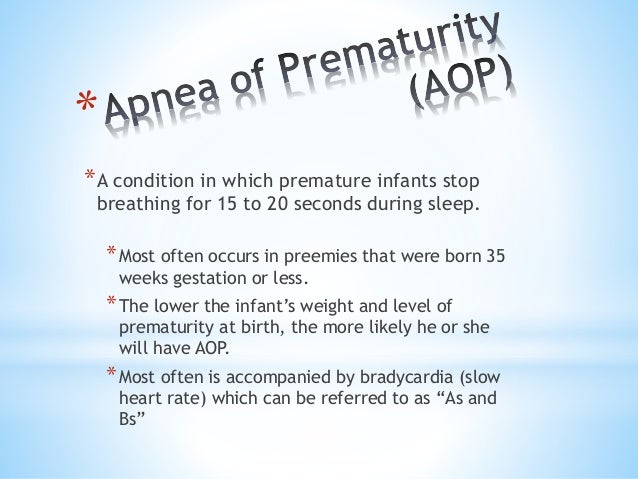Apnea Of Prematurity Powerpoint