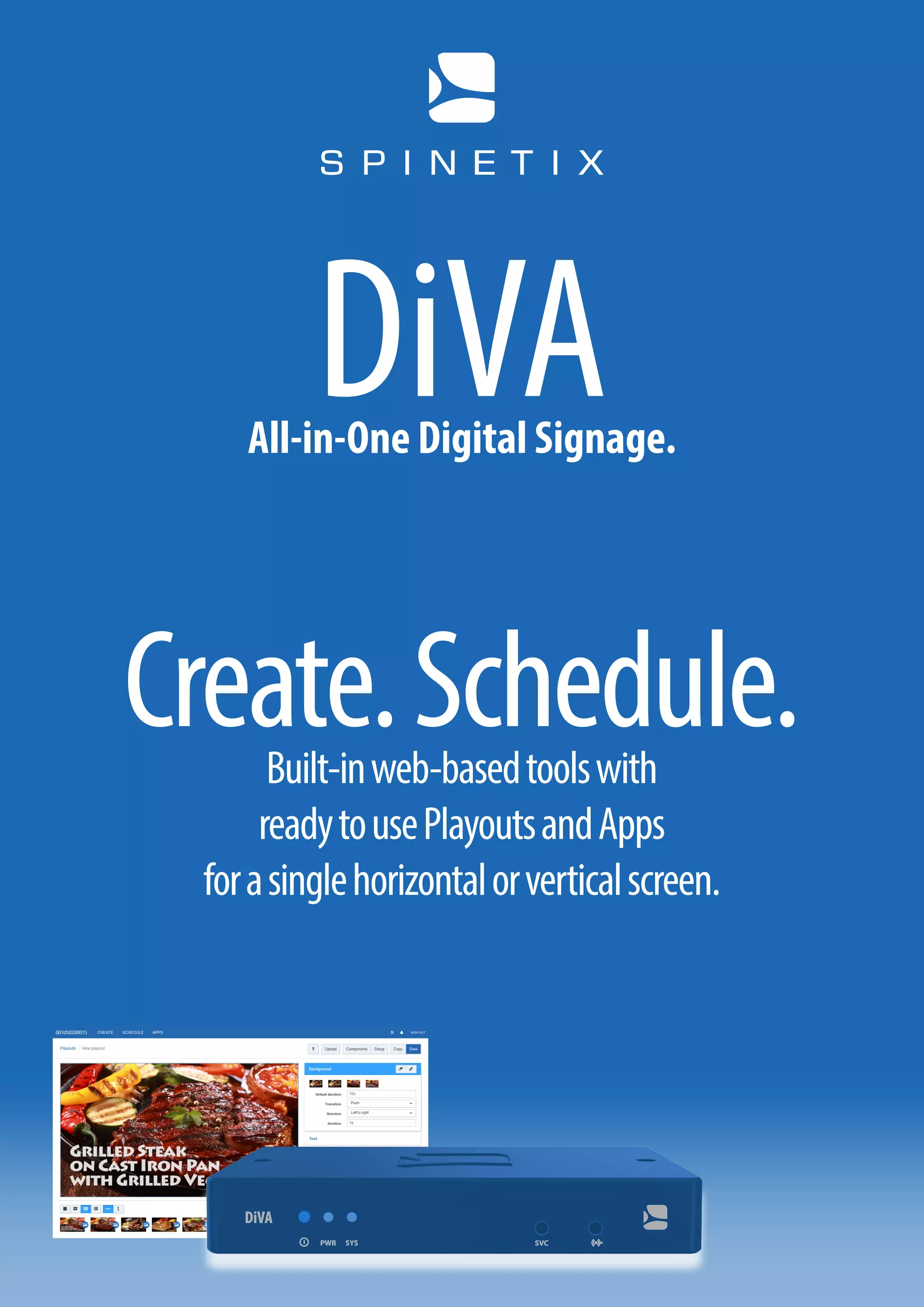SpinetiX DiVA Tech Specs | PDF