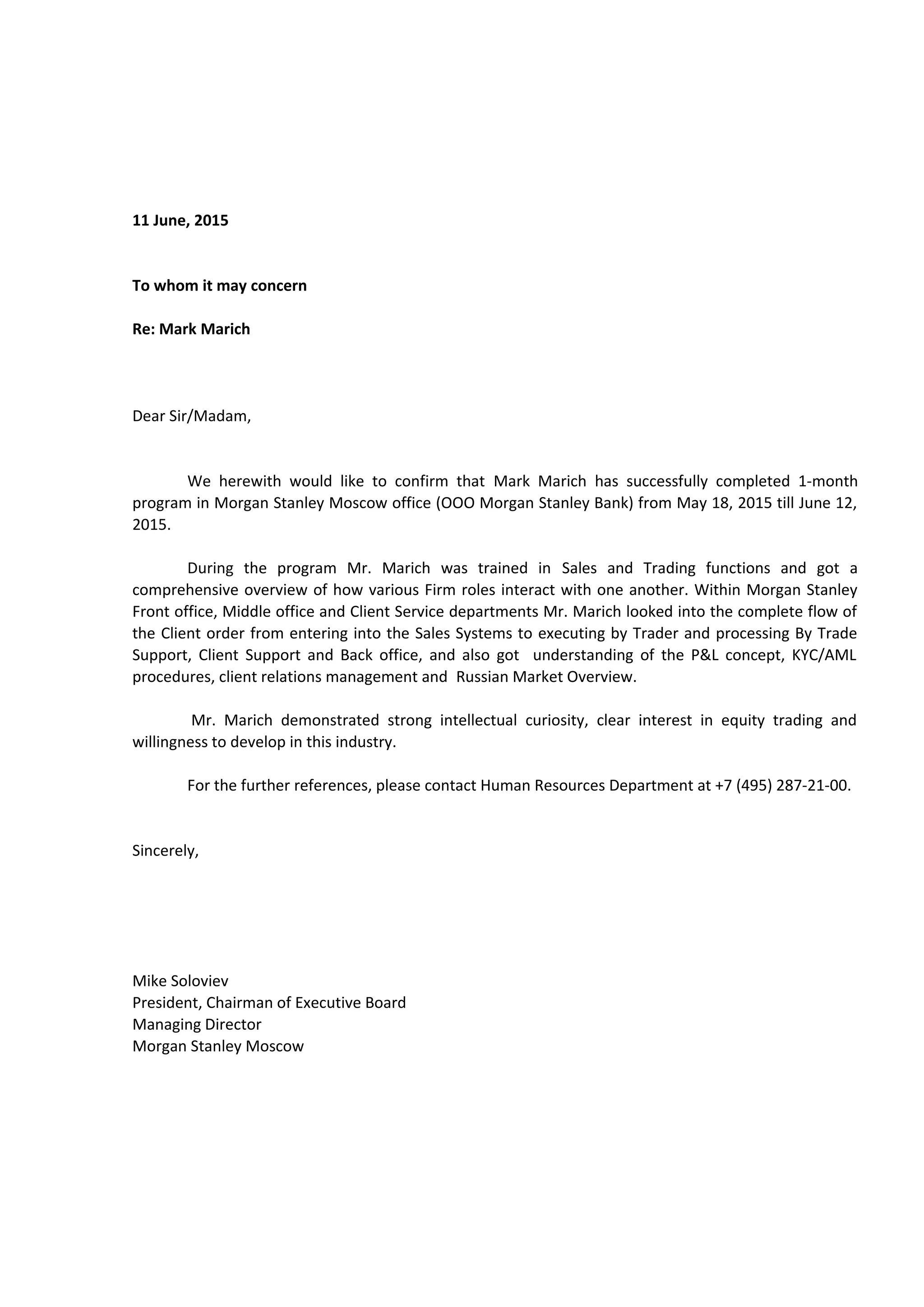 Reference Letter Marich | DOC