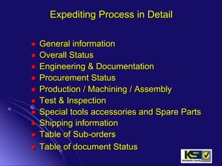 KSI Presentation Expediting 2014 | PPT