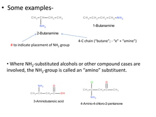 Amines, Nomenclature, Physical properties and Chemical by Shabab | PPTX