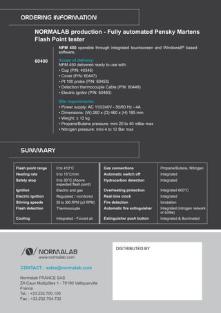 NPM 450-Fully Automatic PMCC-ASTM D 93 | PDF | Technology & Computing