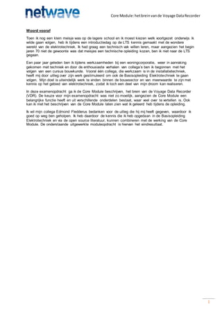 Core Module (examenopdracht Basisopleiding Elektrotechniek) | PDF