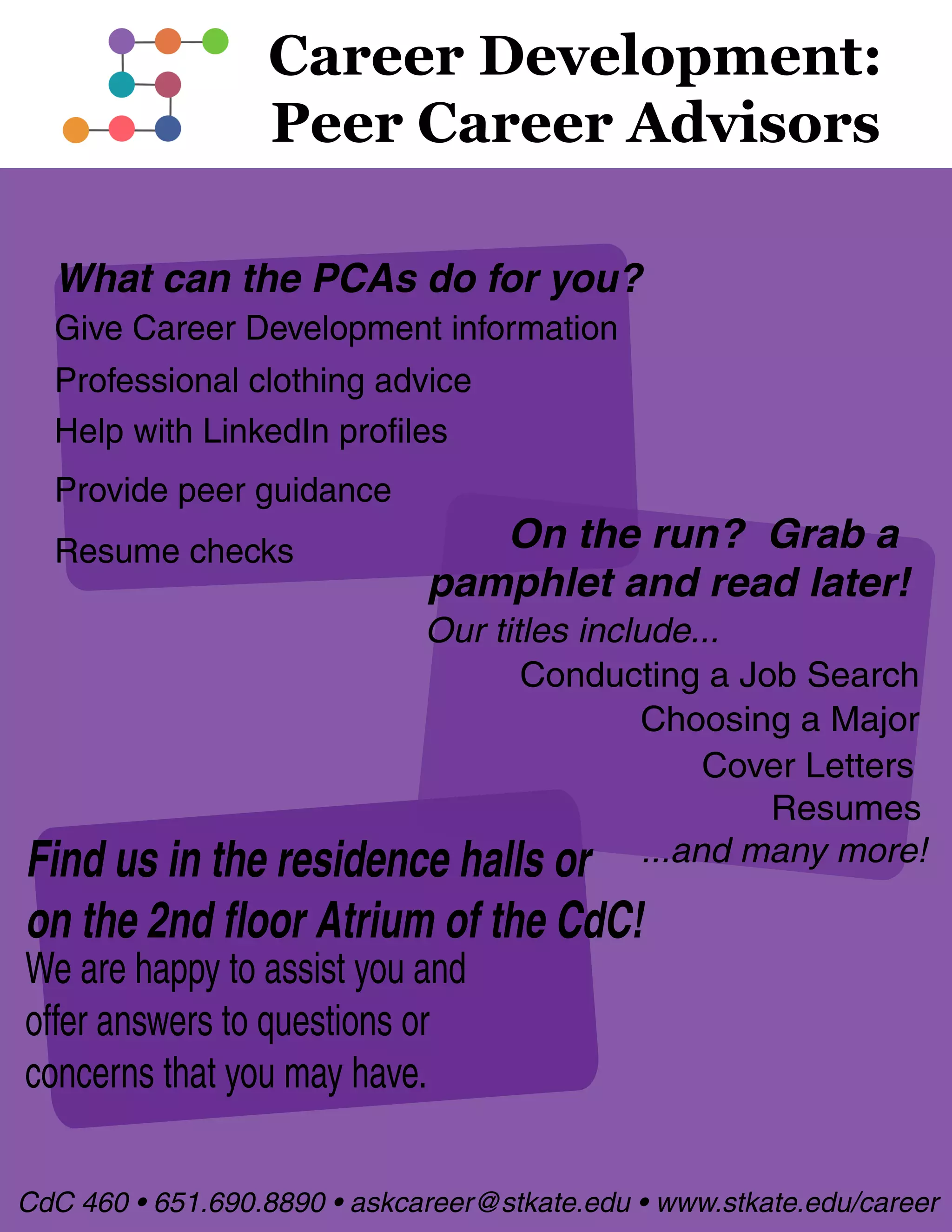 PCA Poster | PDF | Resume Writing and Advice | Job Search