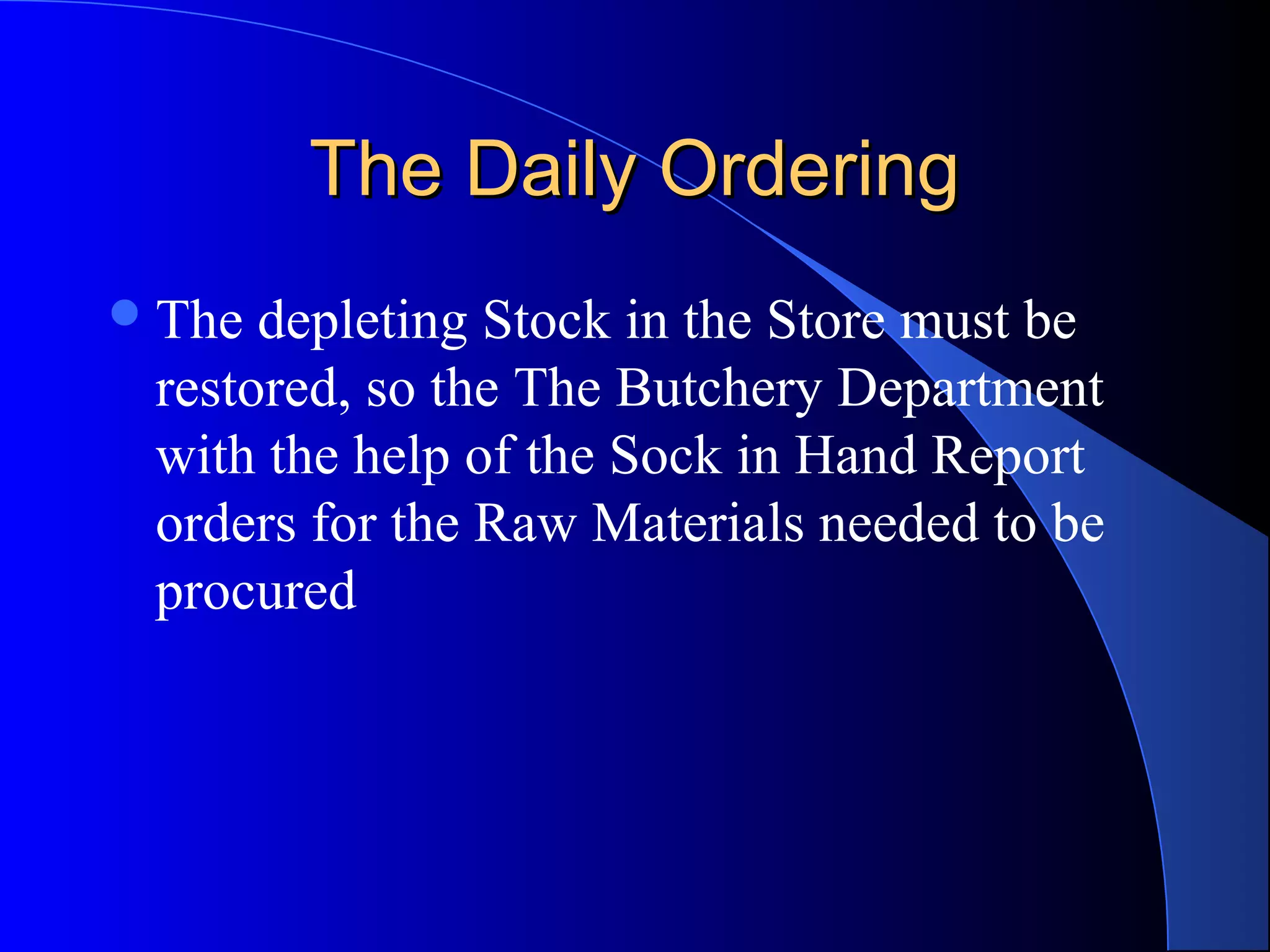 Butchery Control Process | PPT