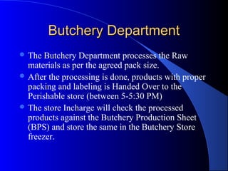 Butchery Control Process | PPT