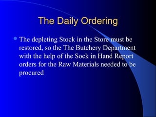 Butchery Control Process | PPT