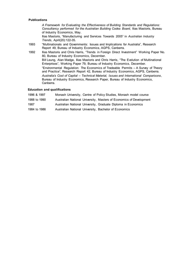 Ilias Mastoris CV (November 2015) | PDF