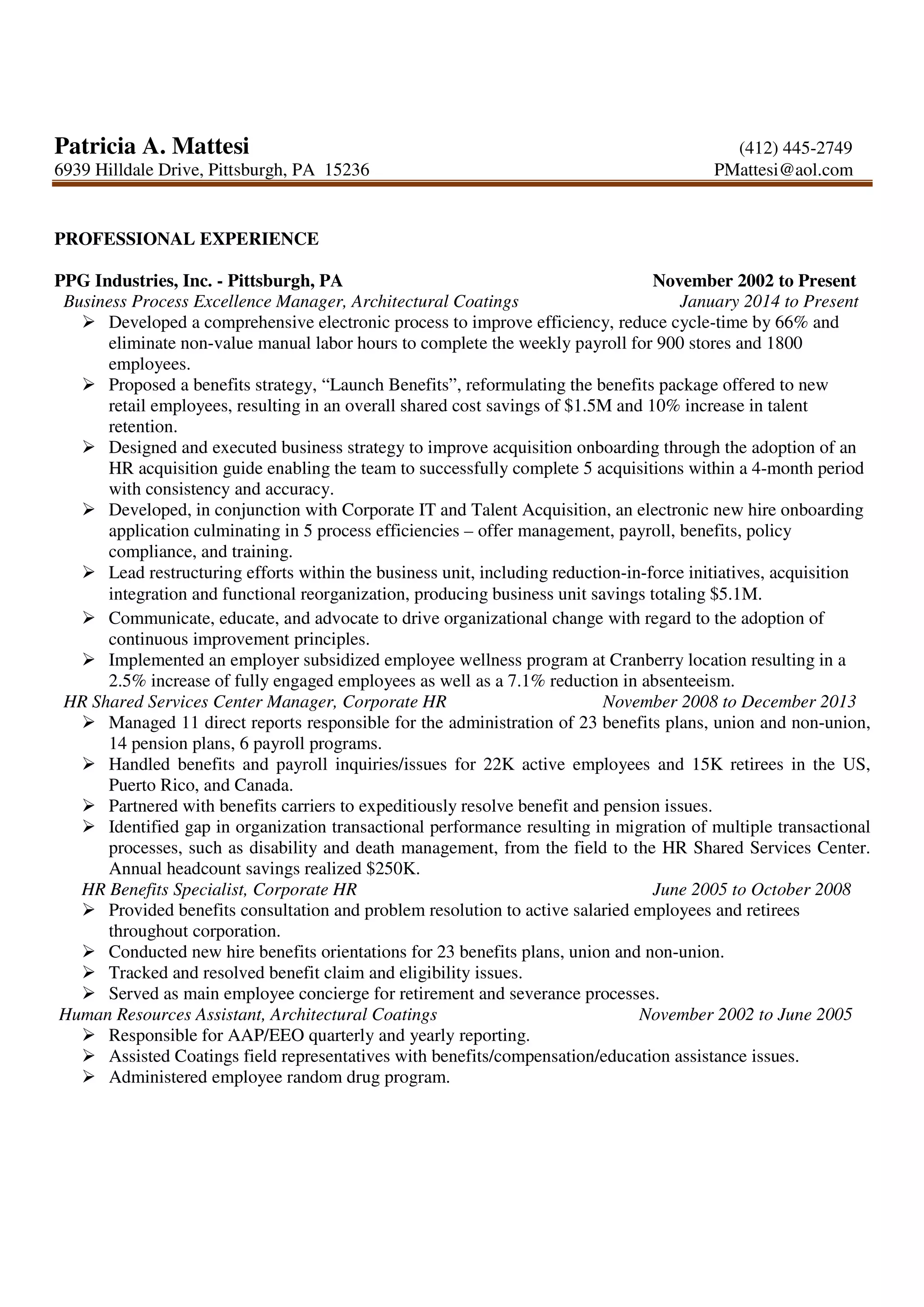 Patricia.Mattesi.Resume | PDF