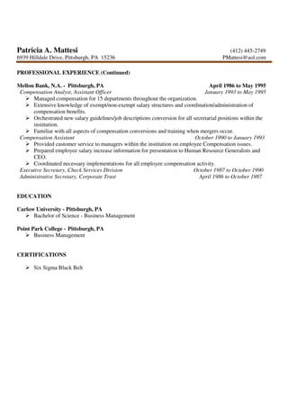 Patricia.Mattesi.Resume | PDF