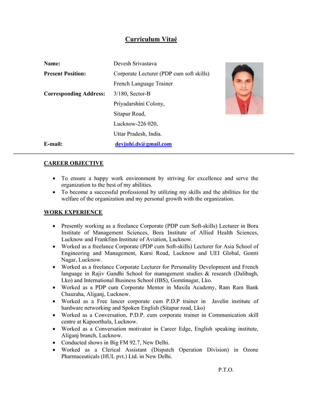 RESUMÉ devesh-1 | PDF