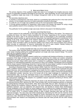 DEVELOPING A QUALITATIVE SINGLE CASE STUDY IN THE REALM-AN APPROPRIATE ...