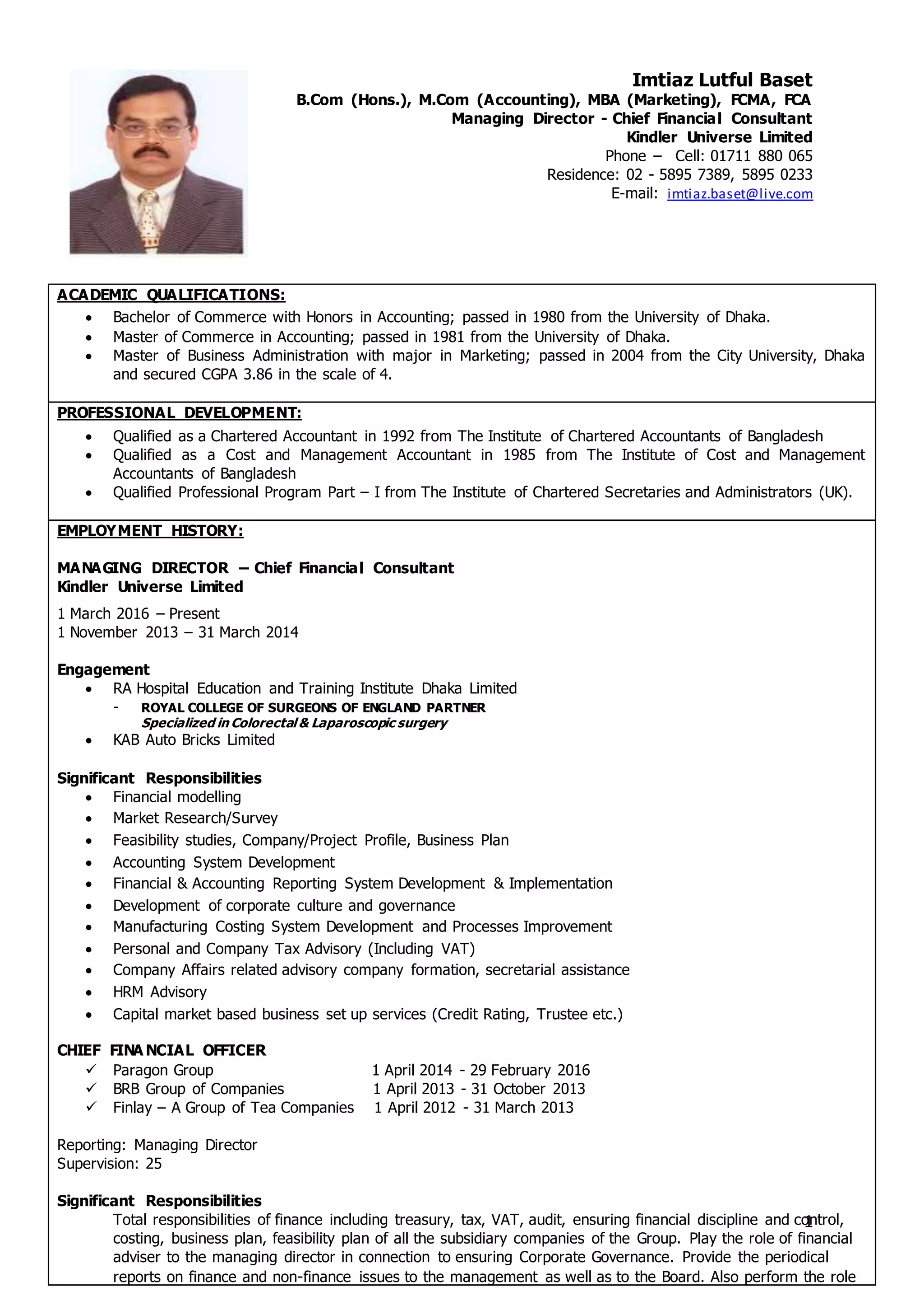 Revised CV - Updated | DOCX