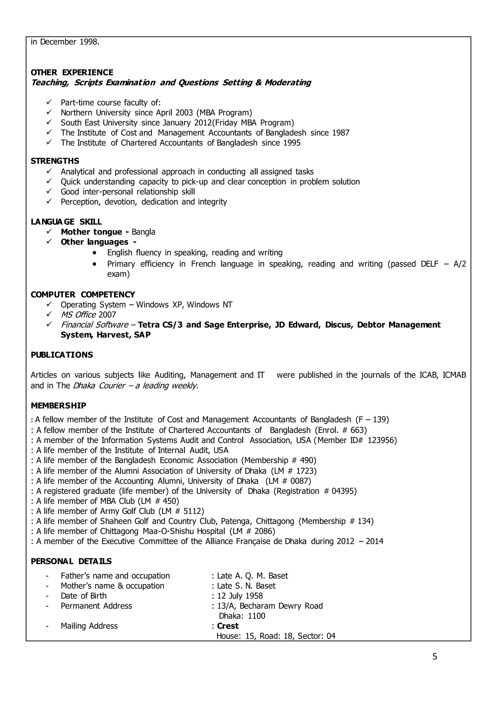 Revised CV - Updated | DOCX