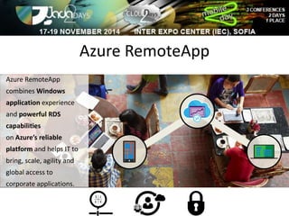 J2D - Azure RemoteApp Overview | PPT