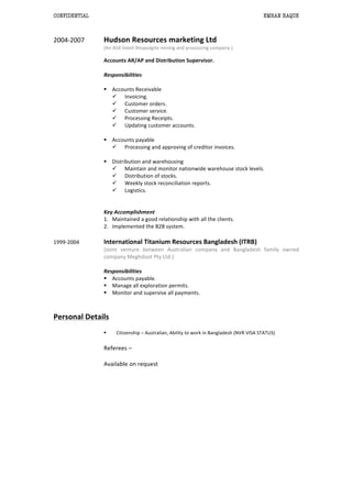 Emran Haque- Resume | PDF