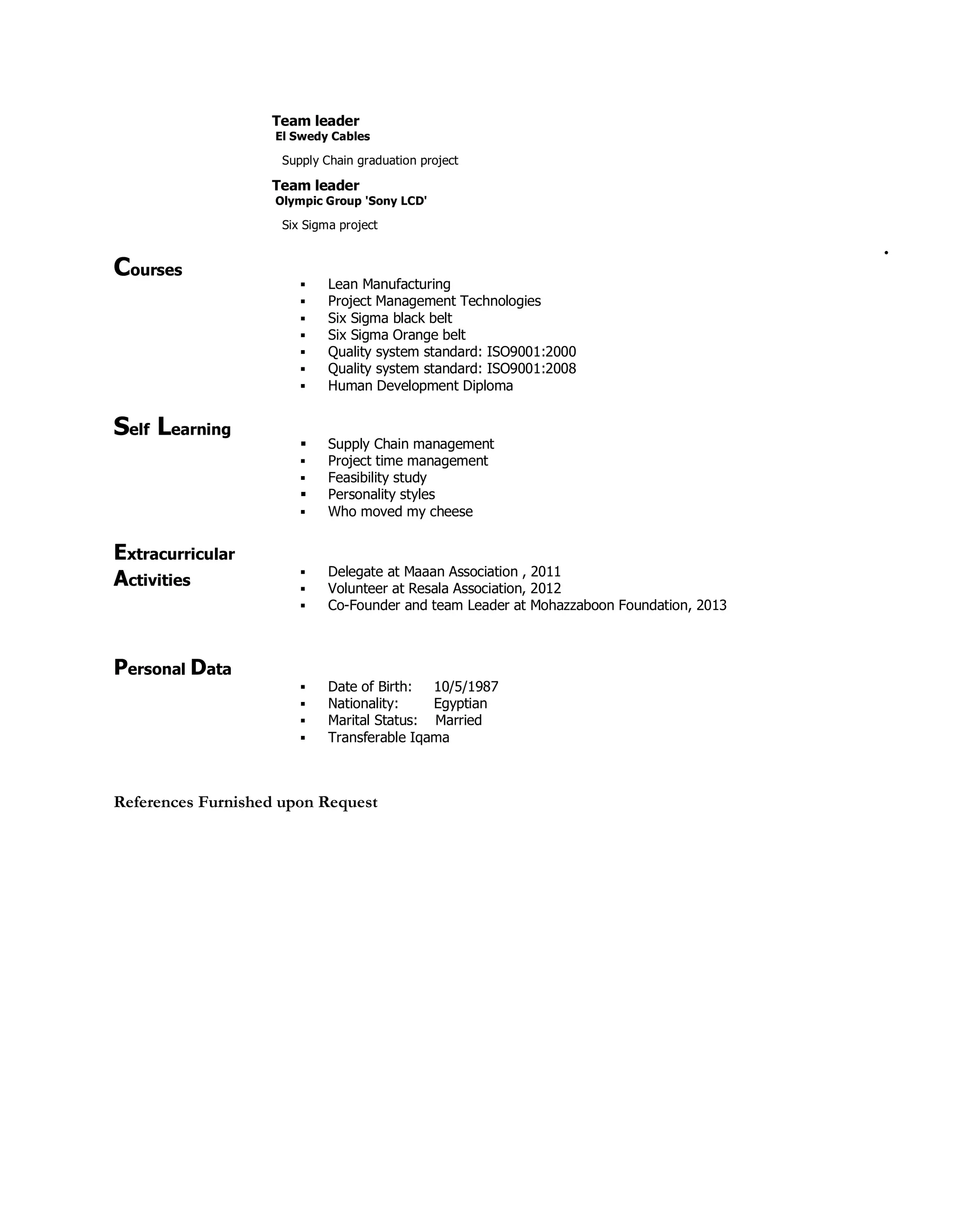 NOUR CV | PDF