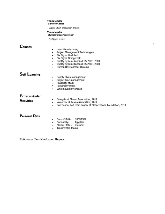 NOUR CV | PDF