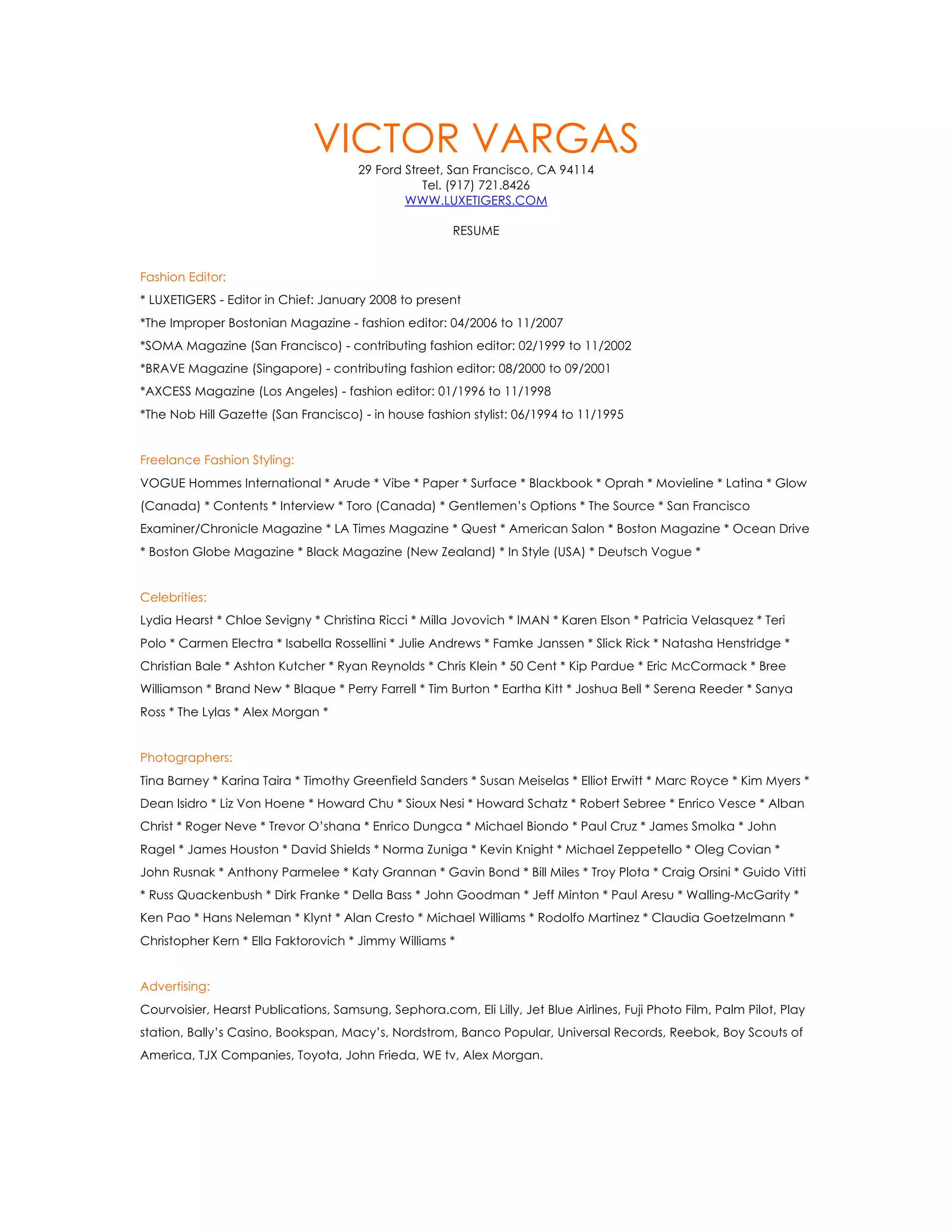 VICTOR VARGASResume | PDF