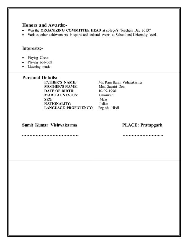 Sumit Kumar RESUME | DOCX