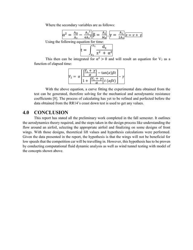 Aerodynamics - Formula SAE | PDF