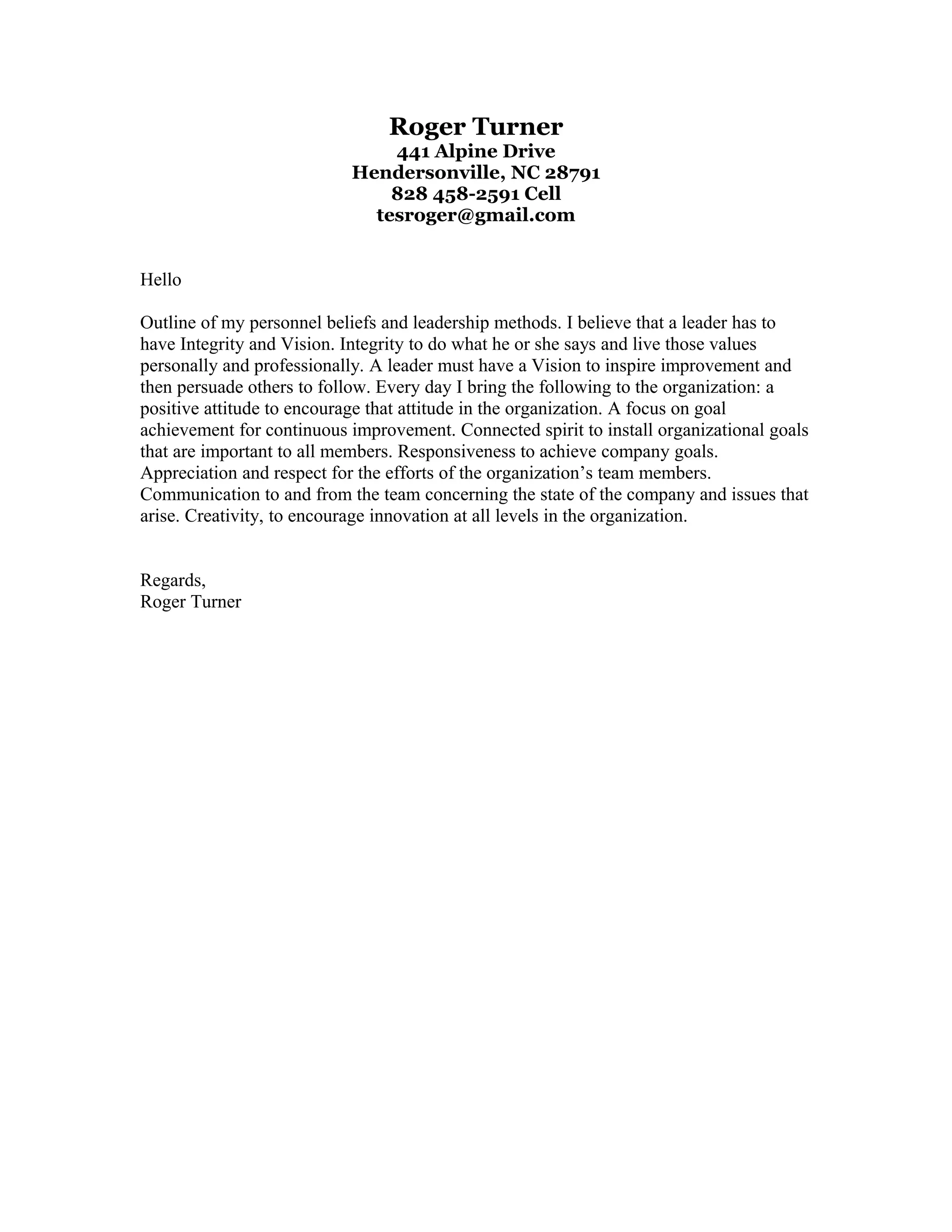 Leadership Letter 41016 | PDF